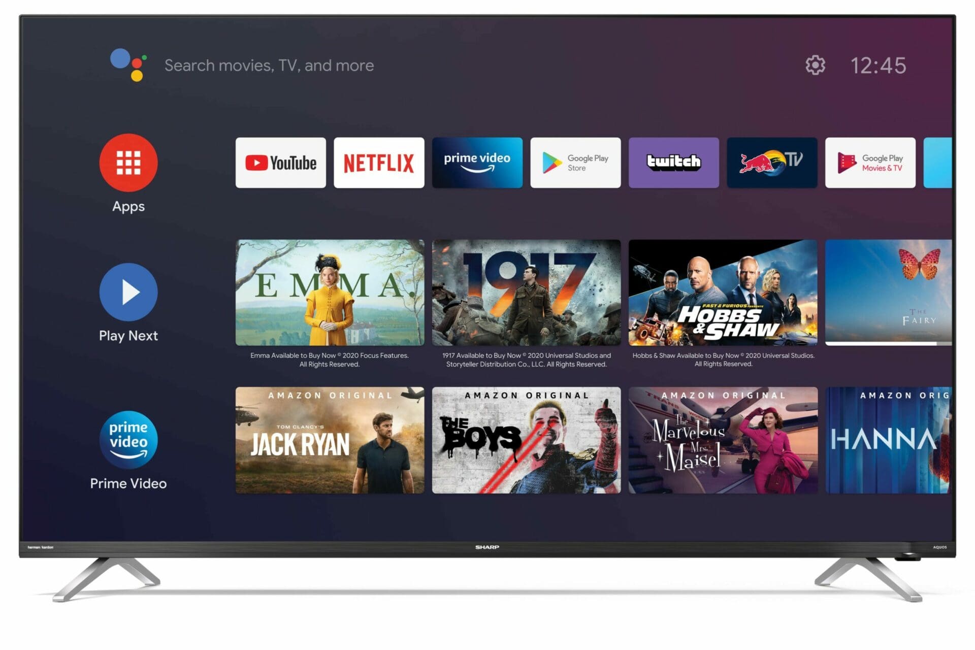 Sharp 65" Frameless Android TV - Top Choice