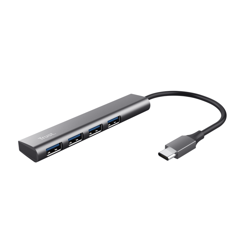 Trust USB-C To 4 Port USB-A 3.2 Gen1 Hub Halyx - Top Choice