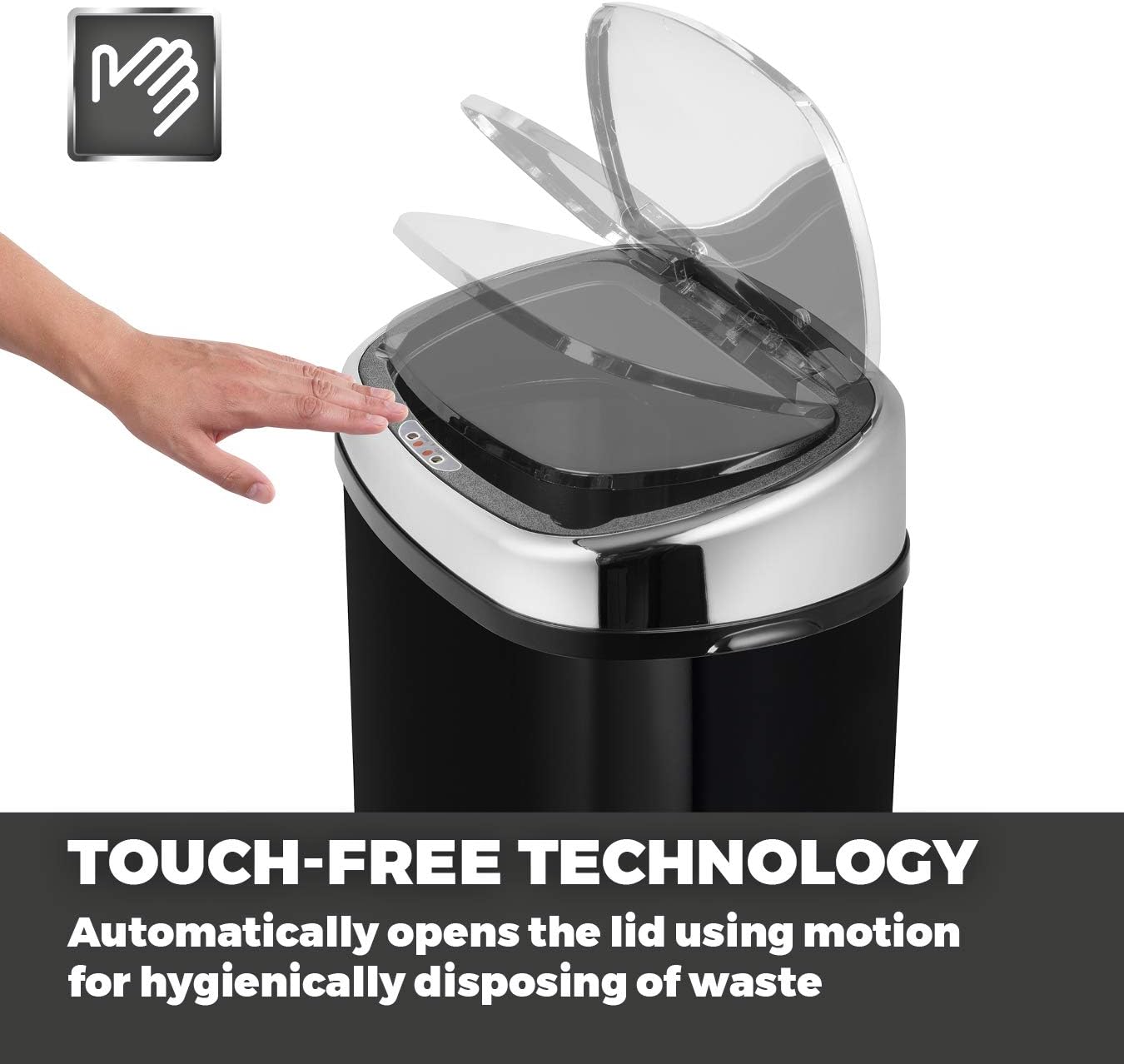 Tower 58L Rectangular Sensor Bin - Top Choice