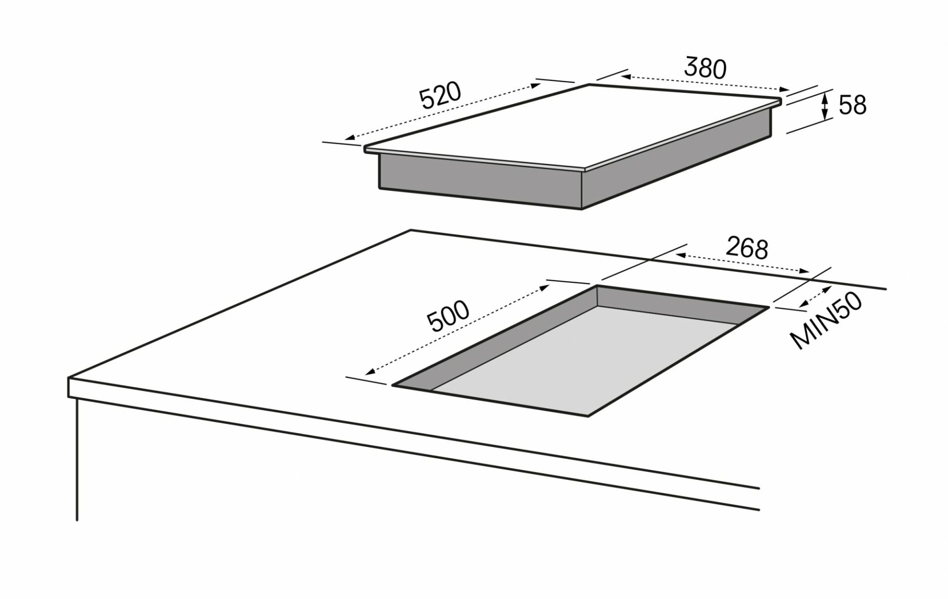 Master Kitchen Domino Induction Hob - Top Choice